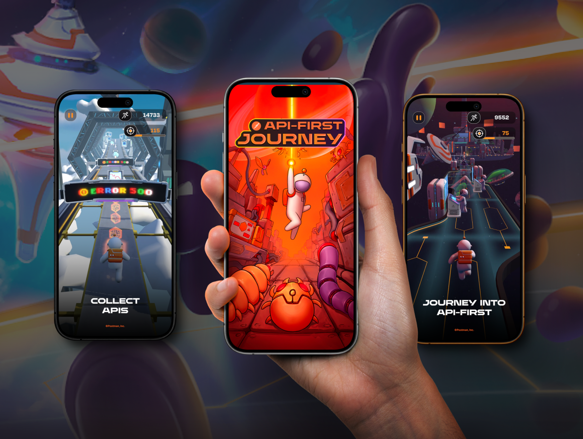 World building through a mobile game. Postman: API-First journey